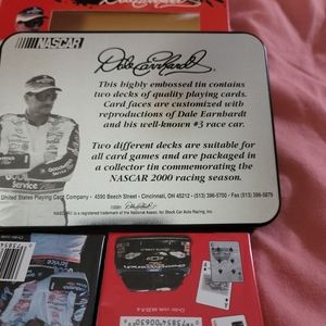 Nascar | Accents | Dale Earnhardt Sr Collectors Tin W 2 Playing Card ...